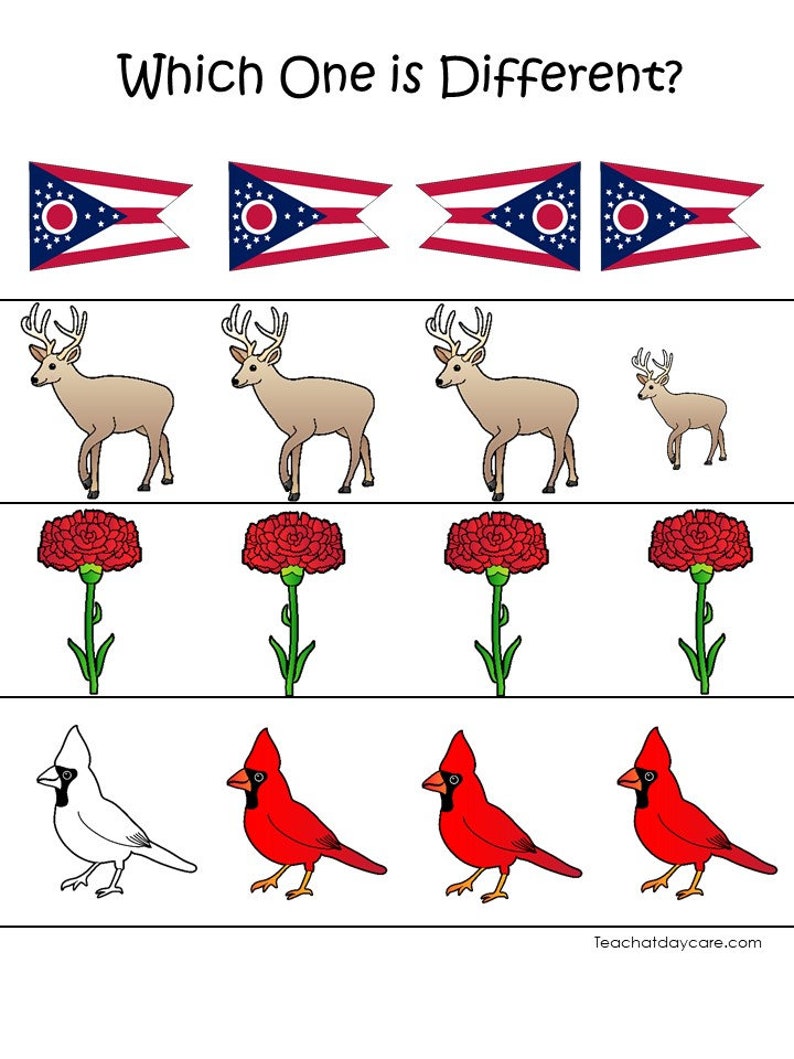 30 Ohio State Symbols Themed Learning Games Download. ZIP File | Etsy