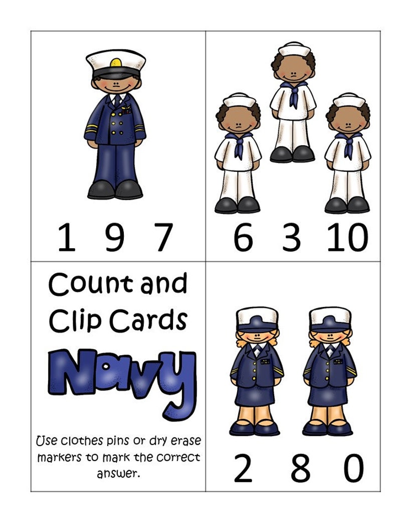 30 US Navy Preschool Games and Activities Download. Printable - Etsy
