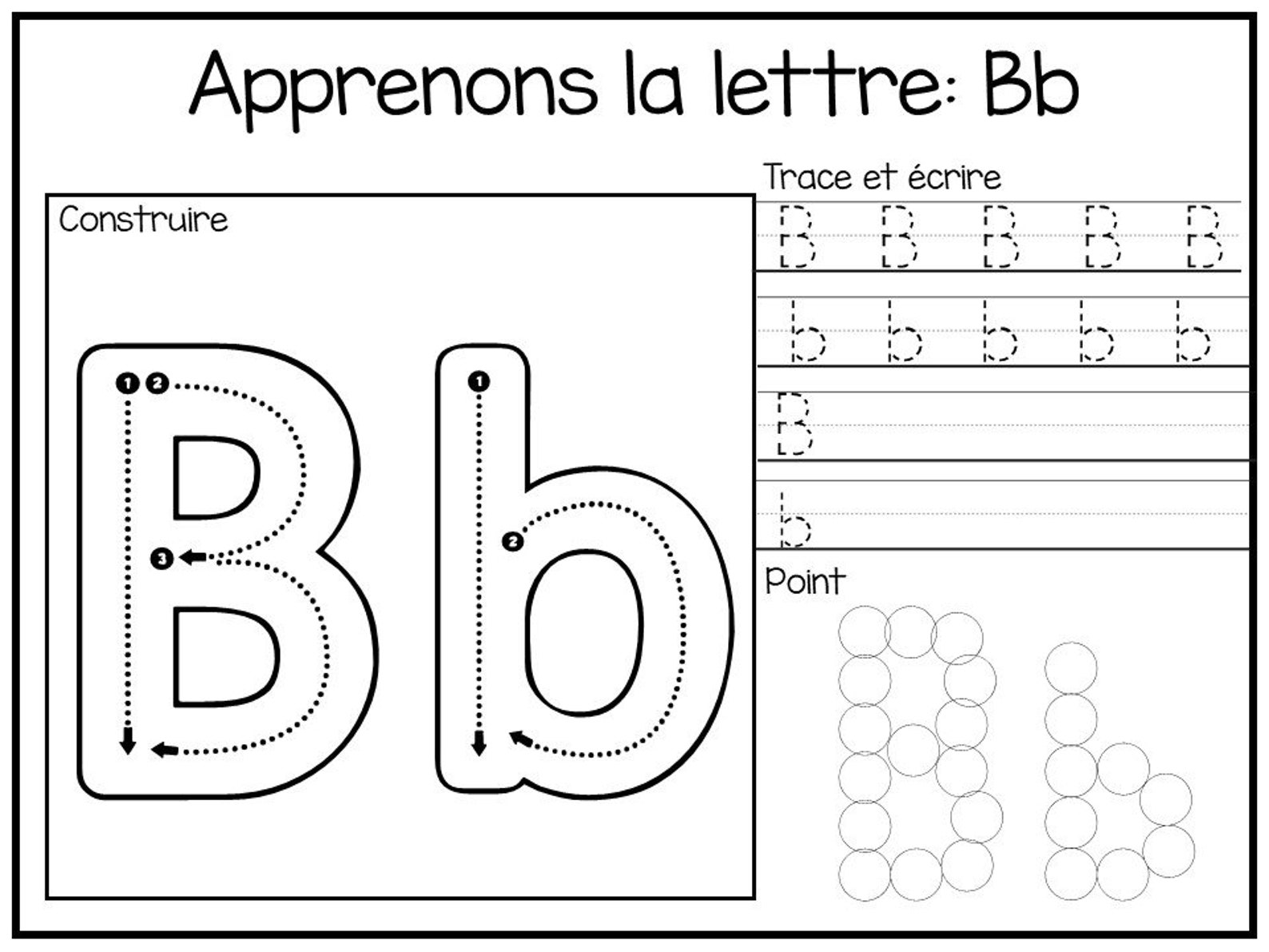Let's Learn the Letters in French-build, Trace and Write, and Dot ...