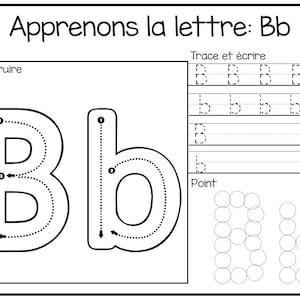 Let's Learn the Letters in French-build, Trace and Write, and Dot ...