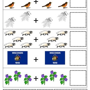 30 Wisconsin State Symbols Themed Learning Games Download. ZIP File ...