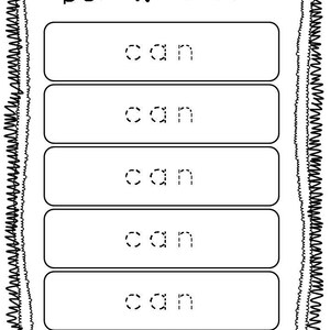 41 Printable Dolch Pre-primer Sight Word Rainbow Roll and Trace ...
