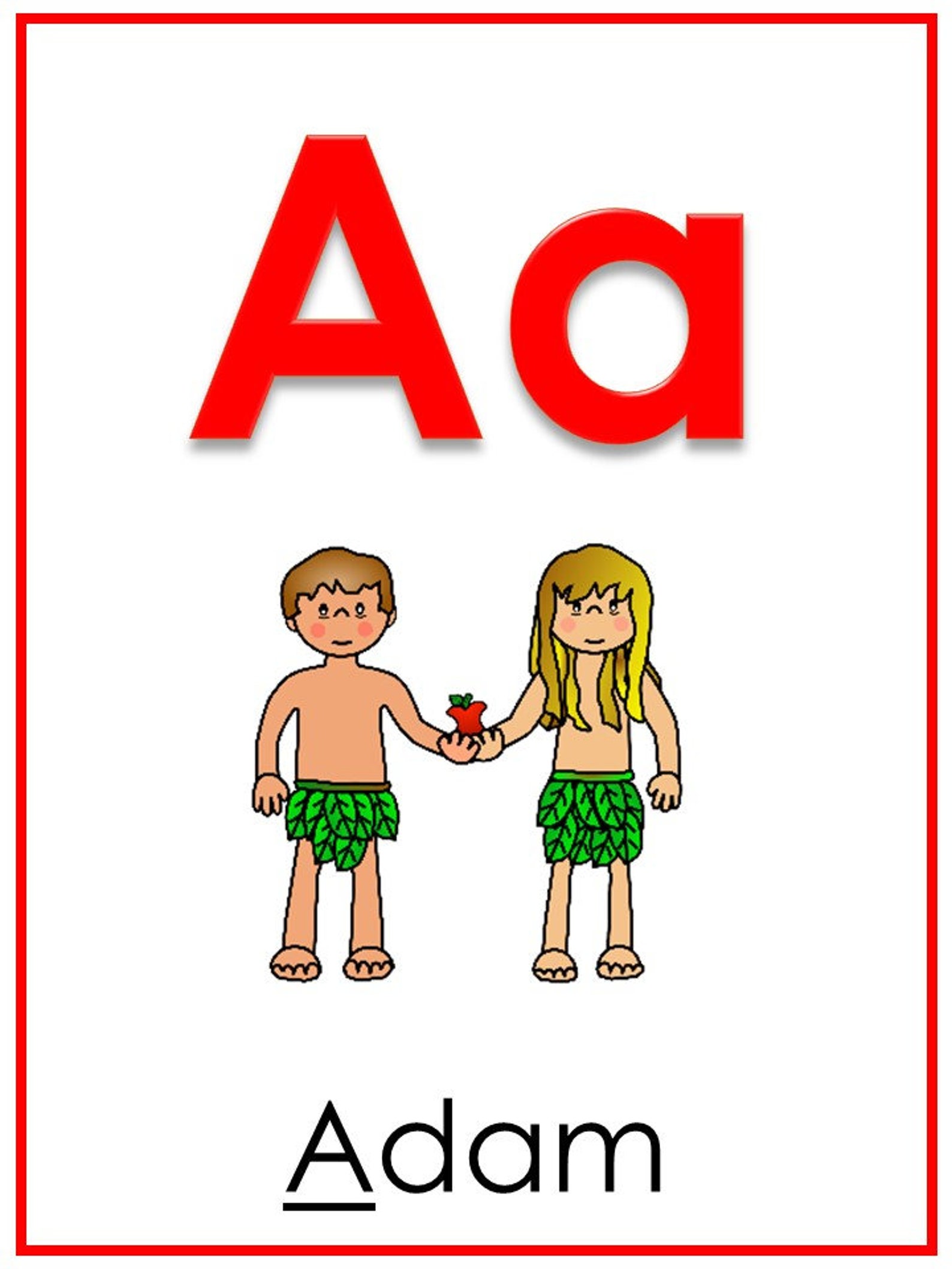 26 Printable Bible Alphabet Posters. Preschool-kindergarten Phonics ...