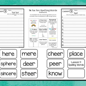 2nd Grade Spelling Curriculum Unit. 38 Weekly Lessons. Prints 663 Pages ...