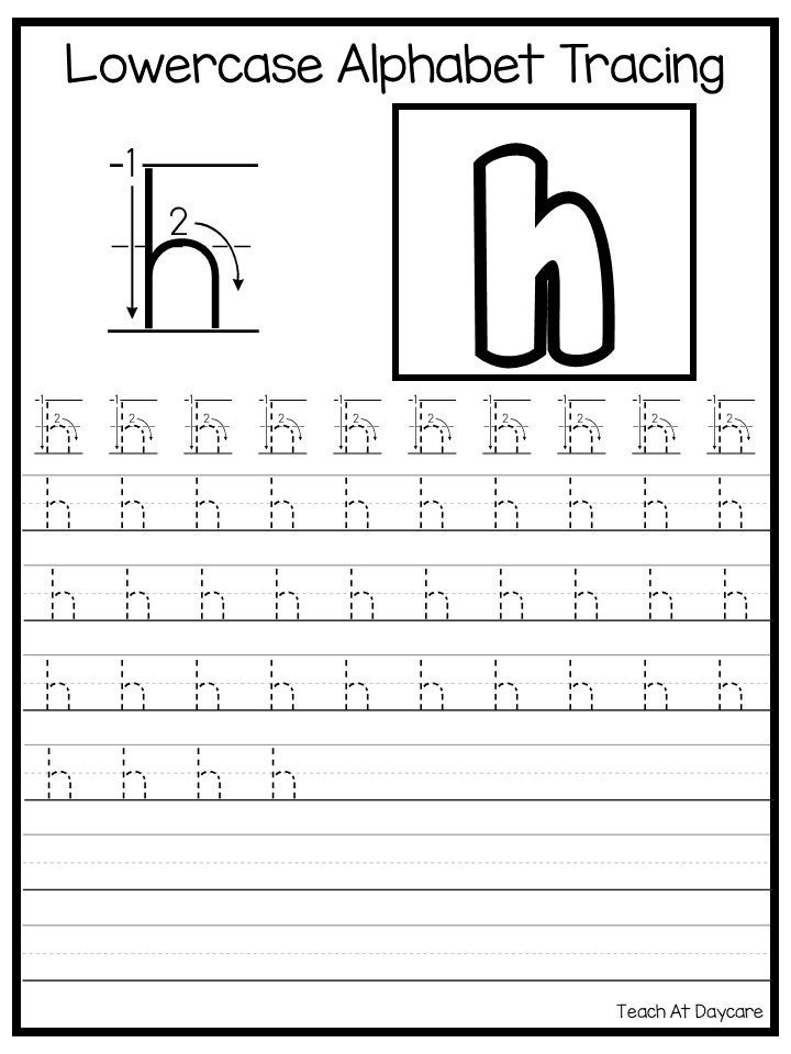 26 Printable Lowercase Alphabet Tracing Worksheets. - Etsy Hong Kong