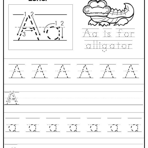 26 Printable Alphabet Word Lists. Preschool-kdg Phonics. - Etsy