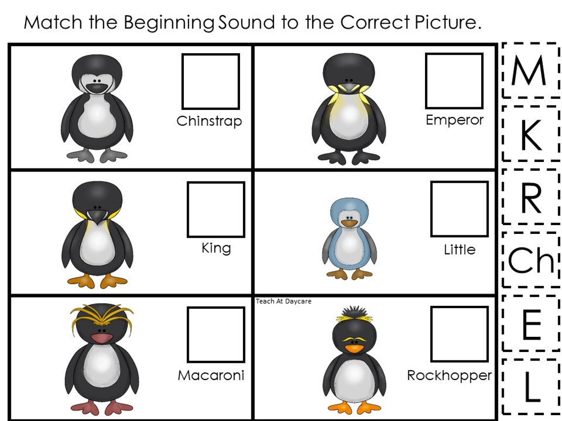 30 Penguins Printable Preschool Educational Games Download. Games and ...