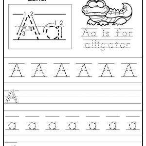 573 Alphabet Worksheets Download. Preschool-kindergarten. Worksheets in ...