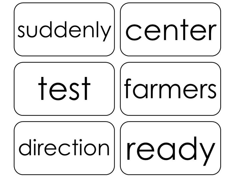100 Printable Fry's Sixth Hundred Sight Word Flashcards. 4th-5th Grade ...