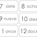 20 Printable Spanish Numbers 1-20 Flashcards. Preschool Thru Third ...