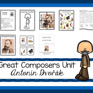 Antonin Dvorak Great Composer Unit. Music Appreciation. - Etsy