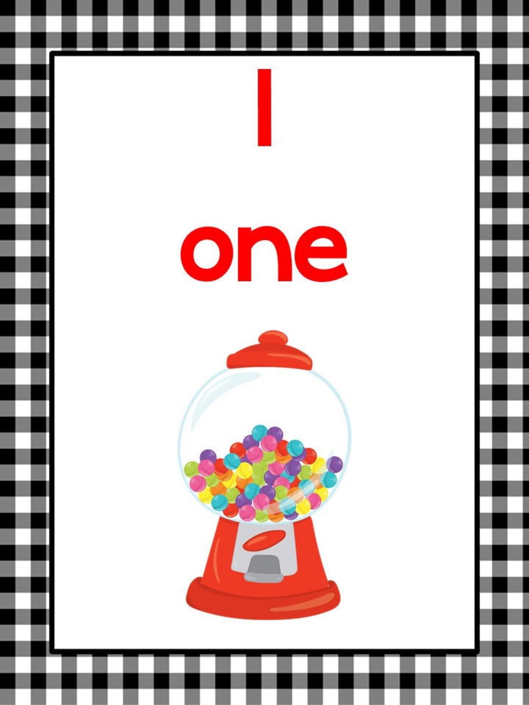 20 Printable Numbers Posters. Numbers 1-20. Classroom Wall Charts 8.5 X ...