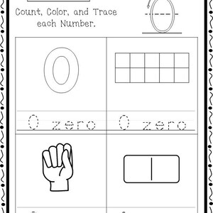 541 Numbers Worksheets Download. Preschool-kindergarten. Worksheets in ...