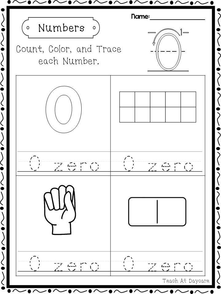 541 Numbers Worksheets Download. Preschool-kindergarten. | Etsy