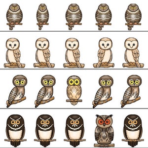 30 Types of Owls Printable Preschool Educational Games Download. Games ...