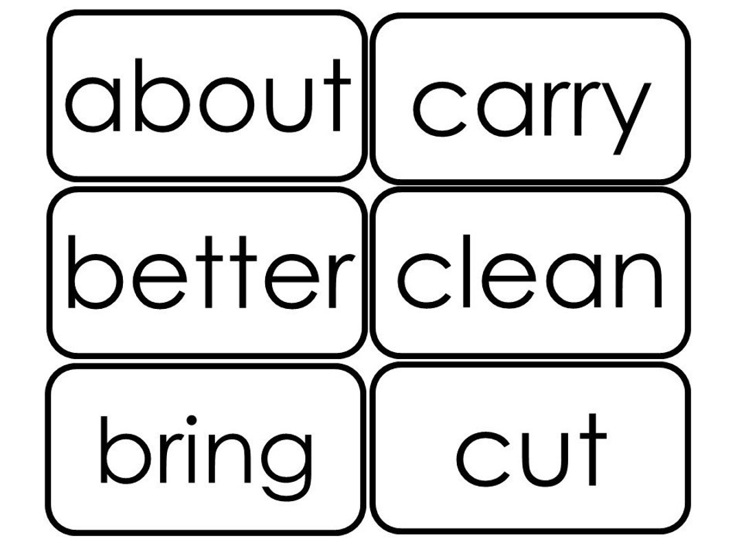 41 Printable Dolch 3rd Grade Sight Word Flashcards. - Etsy