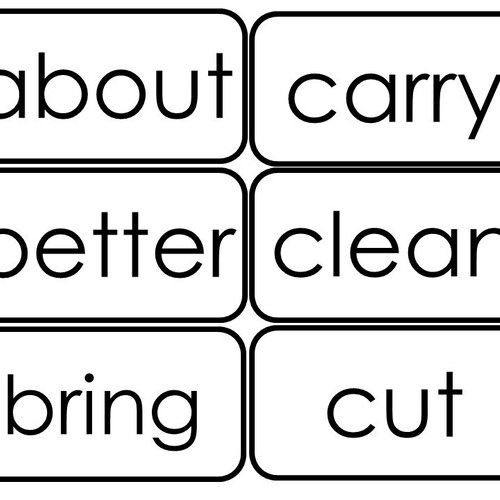 41 Printable Dolch 3rd Grade Sight Word Flashcards. - Etsy