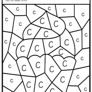 Hidden Pictures Beginning Sounds Worksheets. Letter Recognition and ...