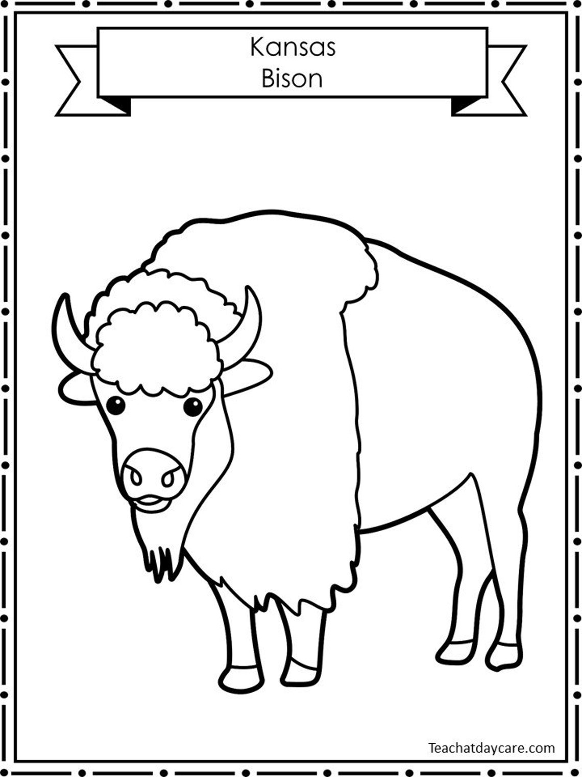 50 Printable State Animals Color Worksheets. Preschool and - Etsy