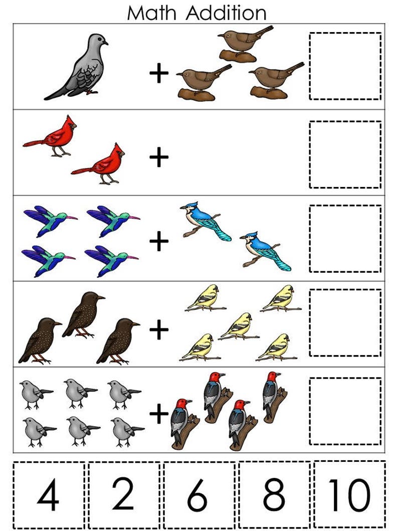 30 Printable Preschool Birds Learning Games Download. Games | Etsy