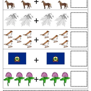 30 Vermont State Symbols Themed Learning Games Download. ZIP File ...