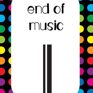 8 Printable Music Symbols Posters. Full Page Classroom Wall Charts. 8.5 ...