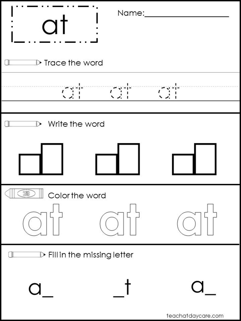 52 Printable Dolch Primer Word Work Worksheets. Kindergarten ...