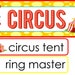 Circus Fun Single Week Themed Word Wall Set. Classroom - Etsy