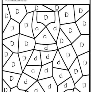Hidden Pictures Beginning Sounds Worksheets. Letter Recognition and ...