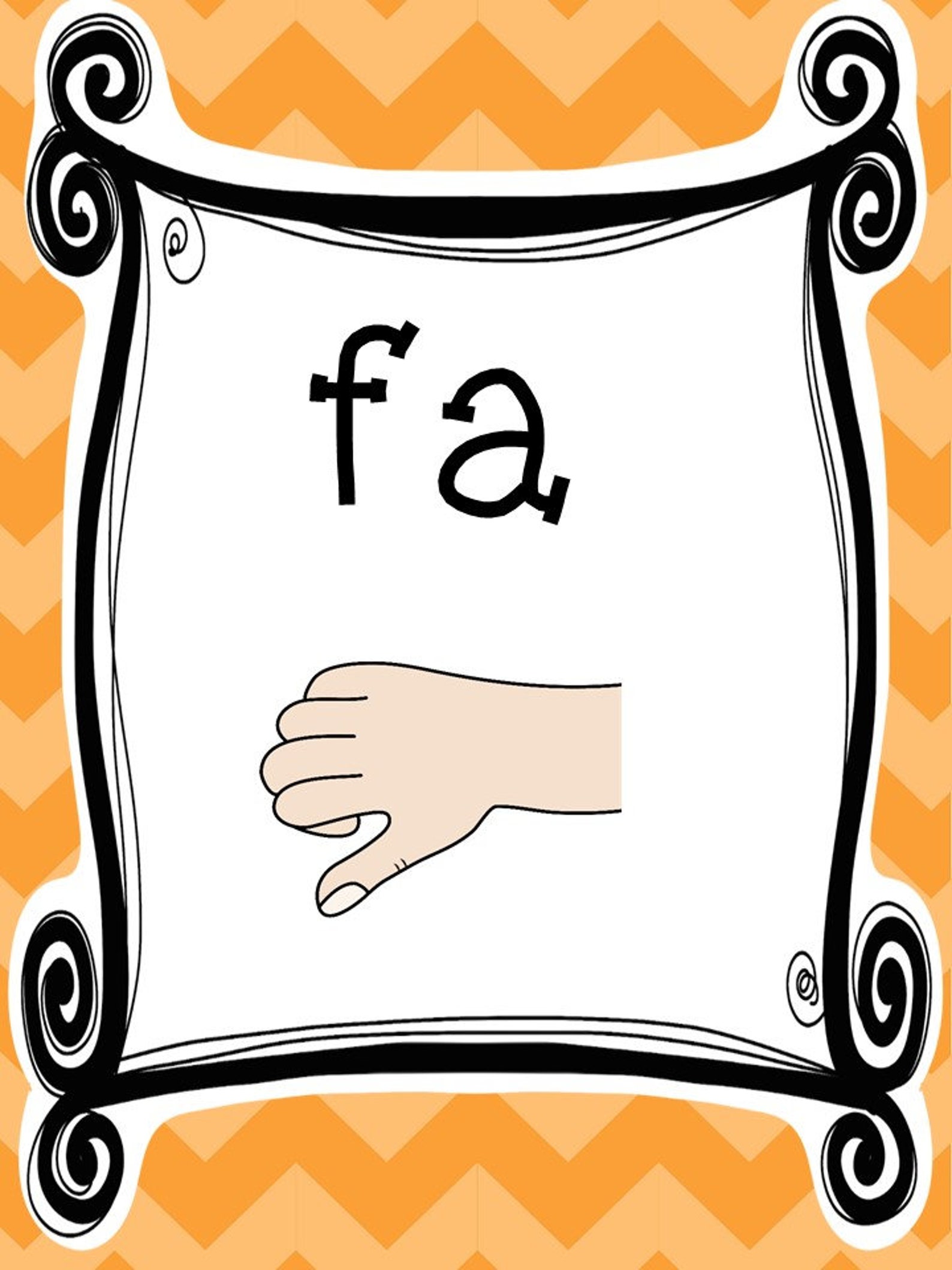 Solfege Hand Signs Poster, Kodaly Classroom Charts (printable) - Etsy