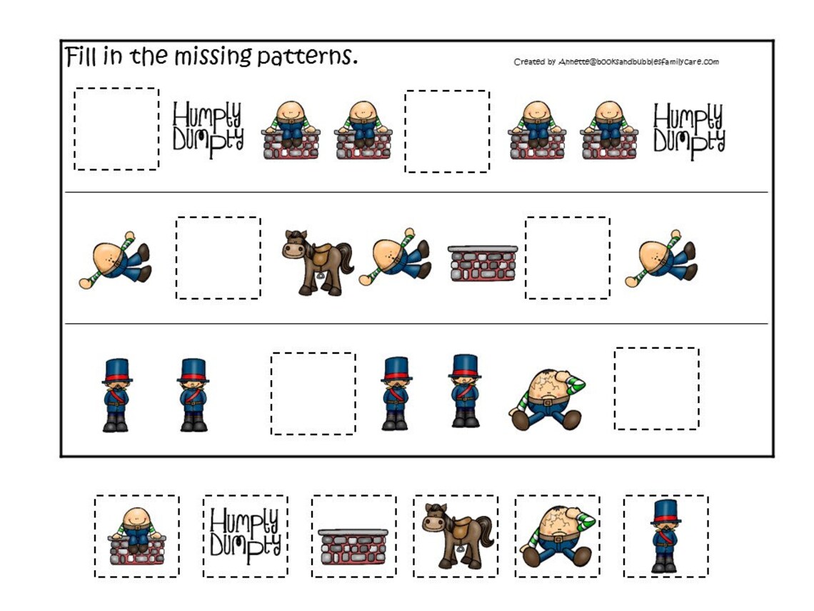 30 Humpty Dumpty Games Download. Games and Activities in PDF | Etsy