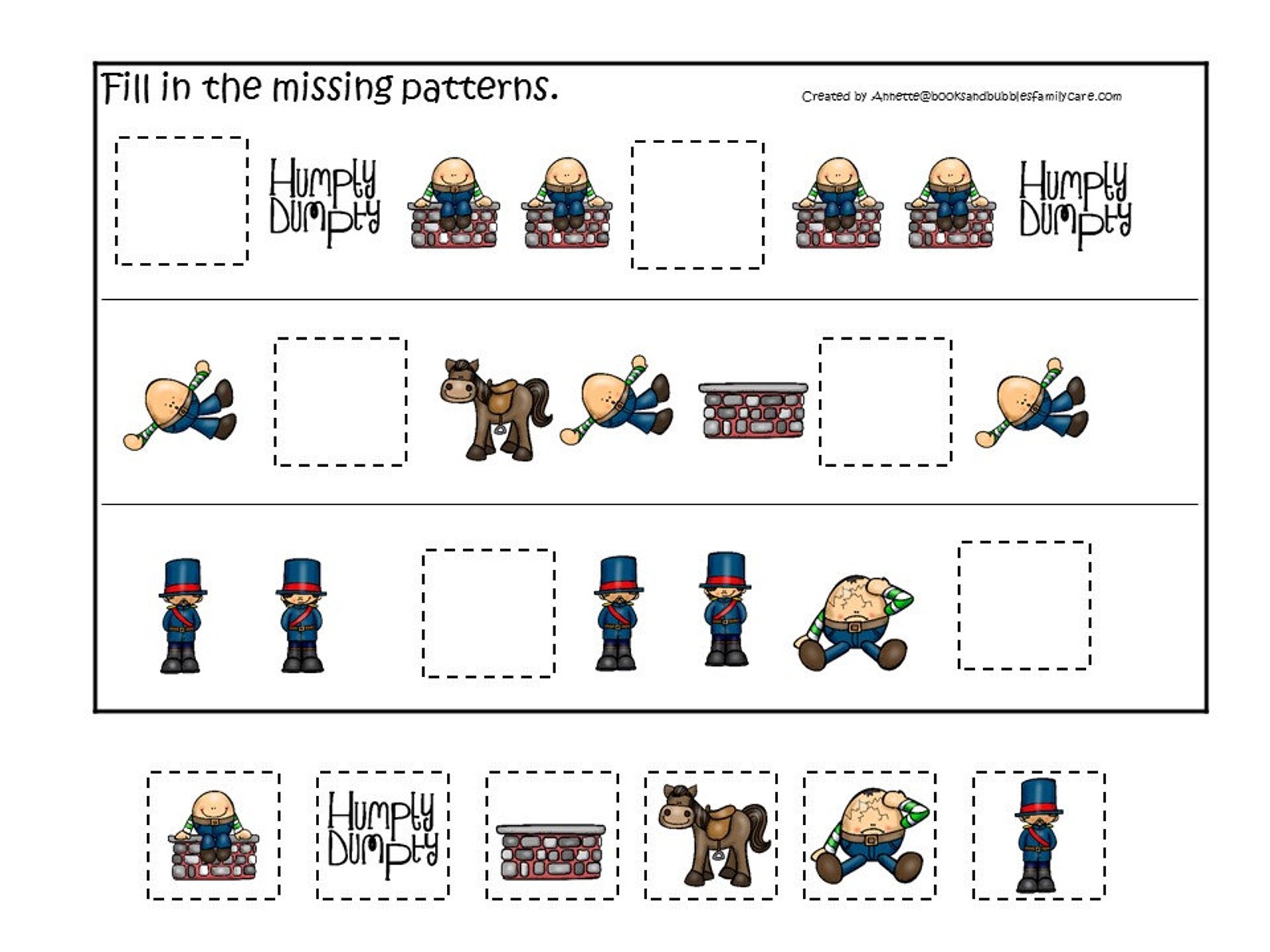 30 Humpty Dumpty Games Download. Games and Activities in PDF | Etsy