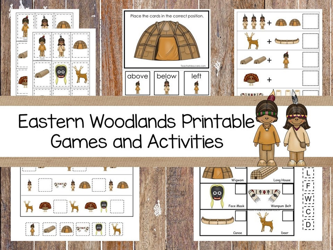 30 Eastern Woodland Natives Games Download. Games and Activities in PDF ...