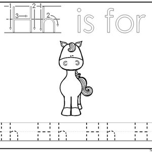 Alphabet Animal Phonics Color and Trace Worksheets. Preschool-kdg ...