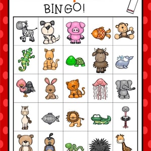 Animal Alphabet Bingo Phonics Game and Worksheets. Color & Black and ...