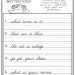 10 Printable Cursive Correct the Sentences Worksheets. 1st-2nd Grade ...
