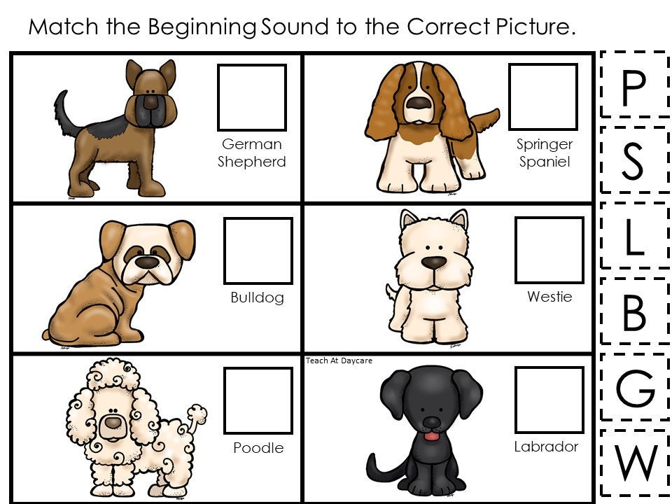 30 Dogs Printable Preschool Games Download. Games and | Etsy