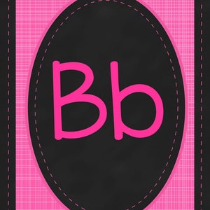 26 Printable Neon and Black Alphabet Posters. 8x10 Classroom ...