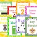 Binder Covers and Labels Download. Preschool-kindergarten. - Etsy