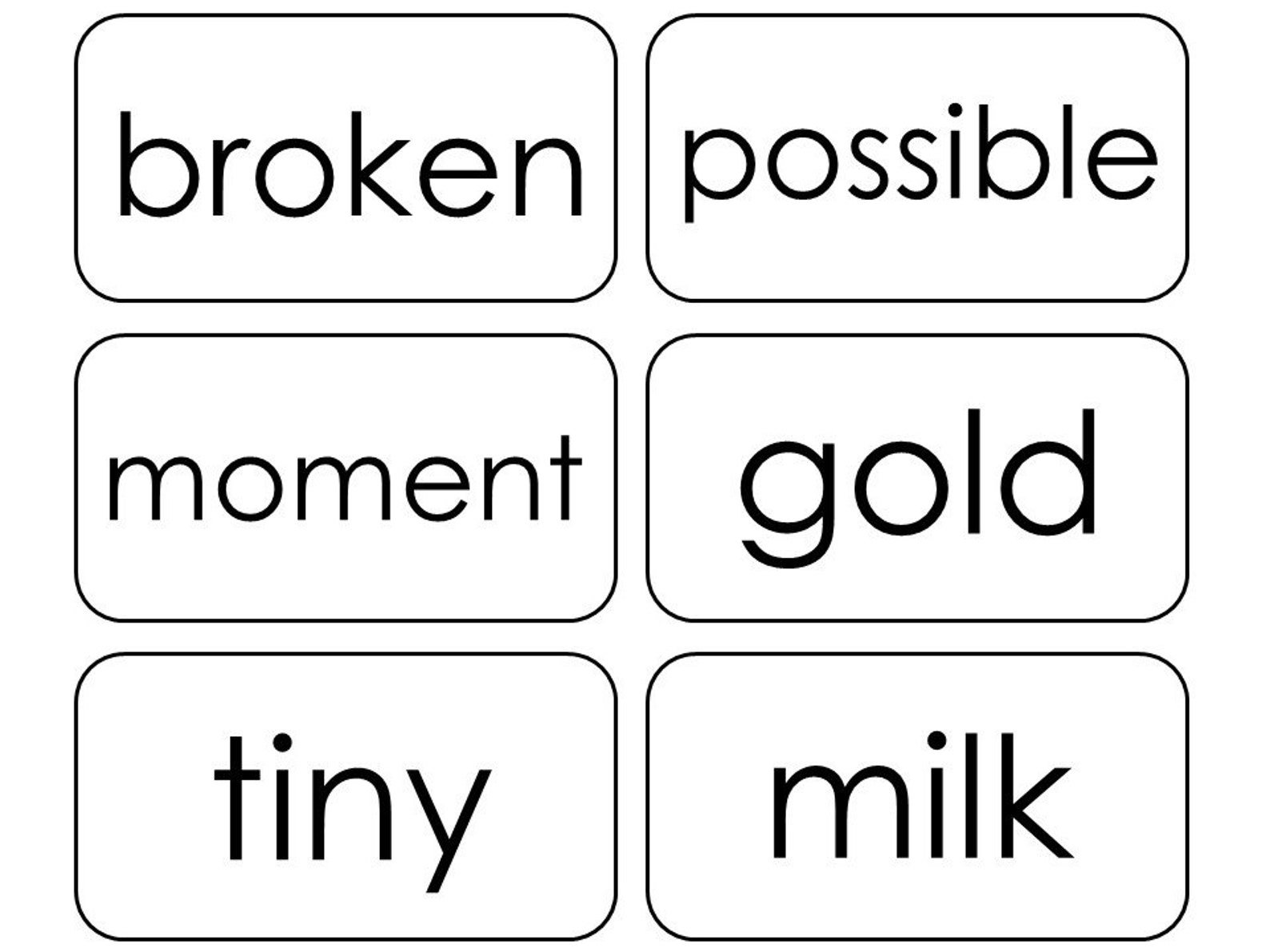 100 Printable Fry's Seventh Hundred Sight Word Flashcards. - Etsy