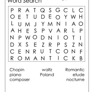 Frédéric Chopin Great Composer Unit. Music Appreciation. - Etsy