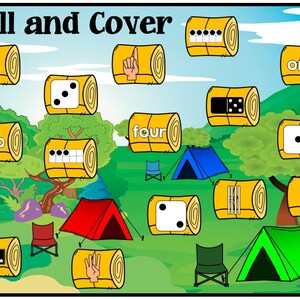 10 Printable Camping Themed Kindergarten Math Center Games and ...