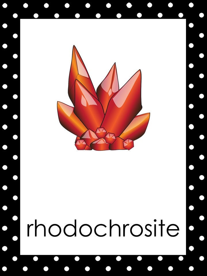 12 Printable Rocks Minerals Crystals Stones Posters. Full - Etsy