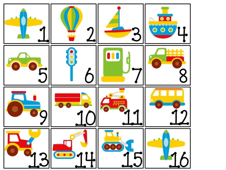 Transportation Themed Printable Classroom Accessories and - Etsy