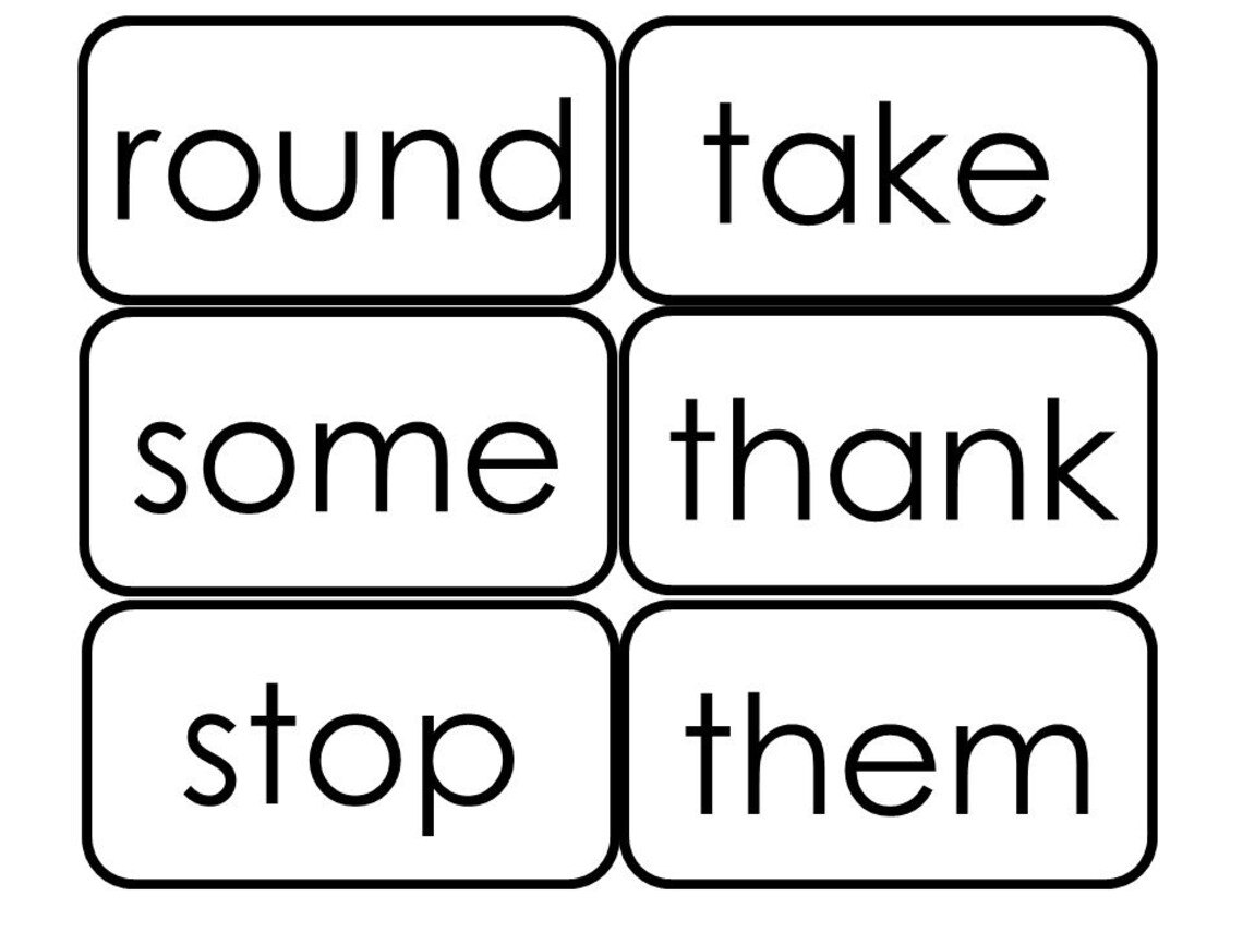 41 Printable Dolch 1st Grade Sight Word Flashcards. | Etsy Canada
