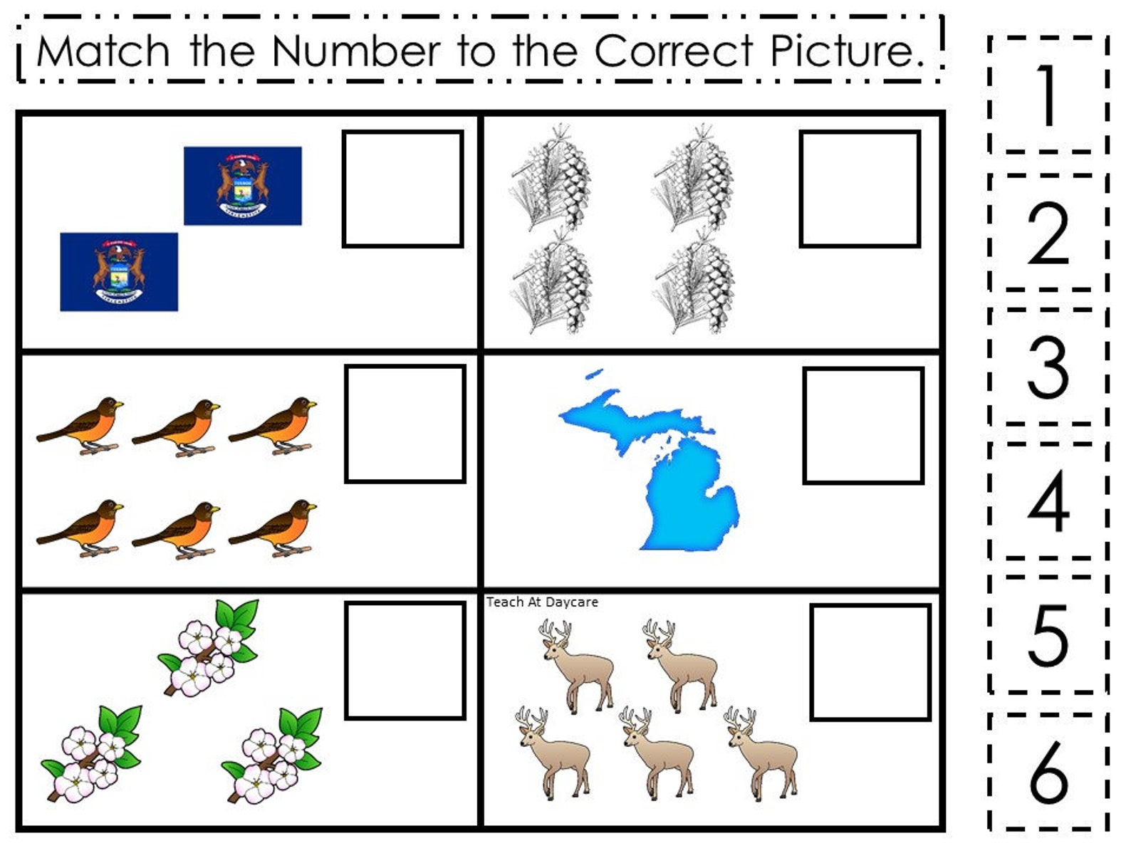30 Michigan State Symbols Themed Learning Games Download. ZIP - Etsy