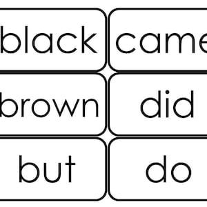 52 Printable Dolch Primer Sight Word Flashcards. Kindergarten Sight ...