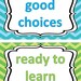 7 Printable Chevron Design Preschool Behavior Clip Chart Cards. School ...