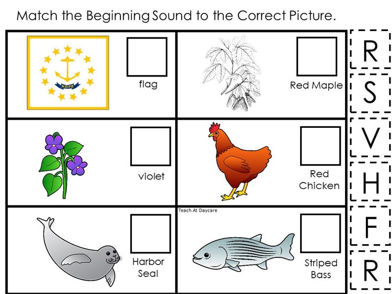30 Rhode Island State Symbols Themed Learning Games Download. - Etsy