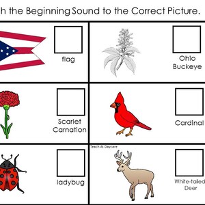30 Ohio State Symbols Themed Learning Games Download. ZIP File ...